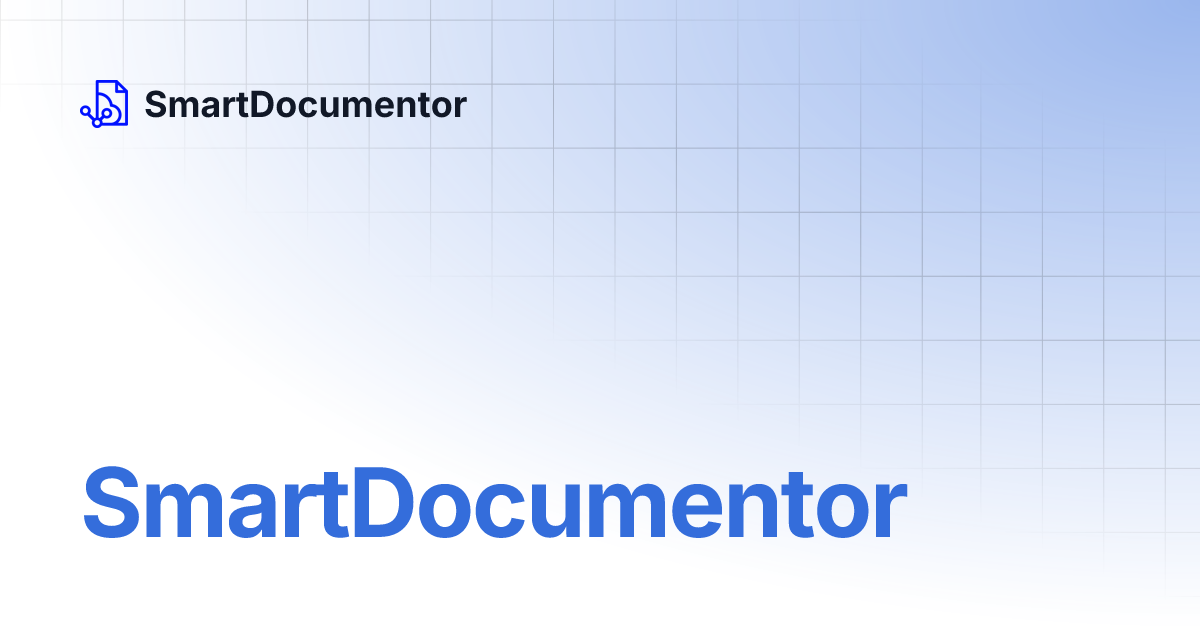 SmartDocumentor | SmartDocumentor